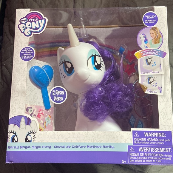 Hasbro | Toys | My Little Pony Just Play Rarity Styling Pony Nwt Big ...
